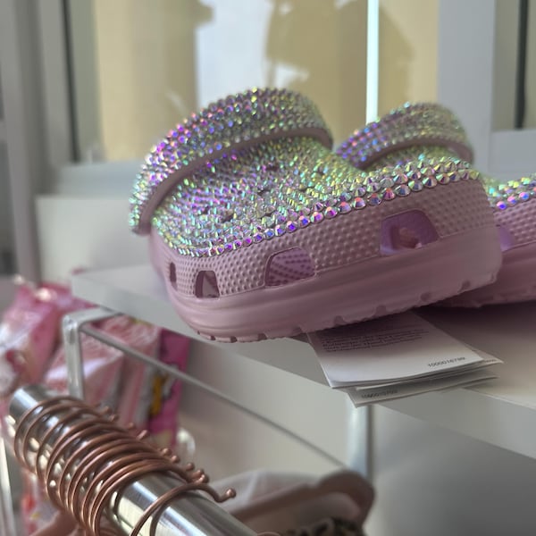 Swarovski Crystal Crocs - Etsy