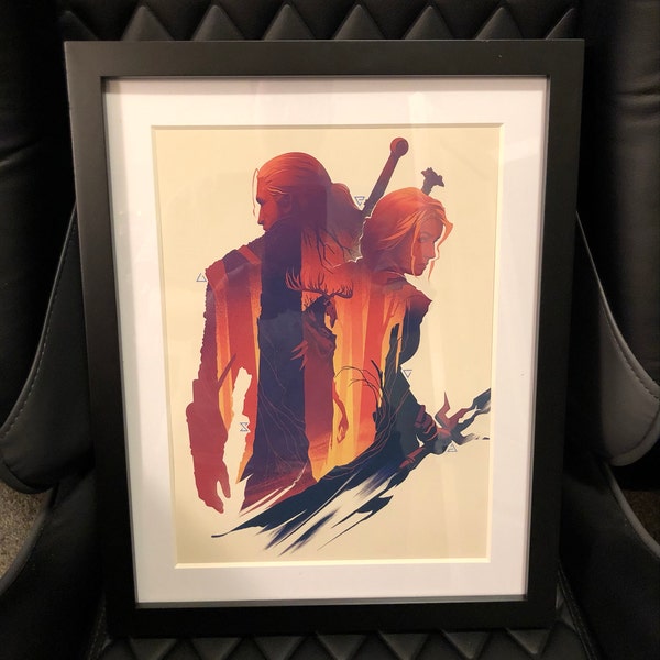 Witcher Art Print, Geralt, Ciri Game Poster - Etsy