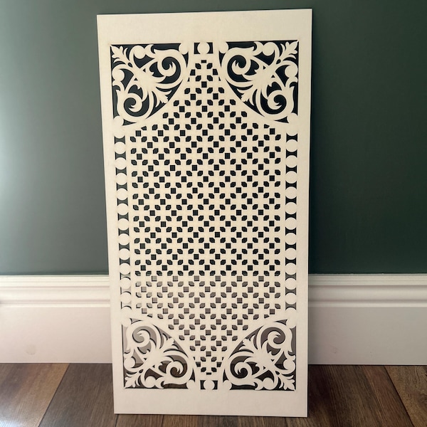 Water Drops Decorative Screen for Radiator Cabinets Laser-cut Panel 2FT ...
