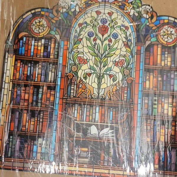 Acrylic Library Window Hanging: Book Lover Home Decor - Etsy