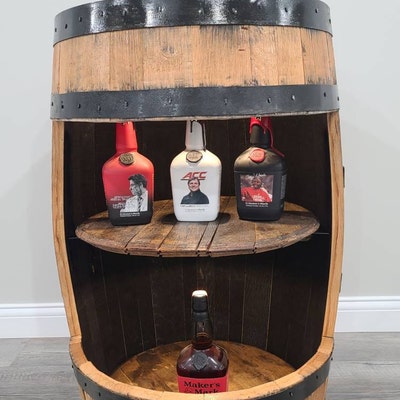Bourbon Barrel Display Cabinet, Whiskey Barrel Bar, Bourbon Barrel Bar ...