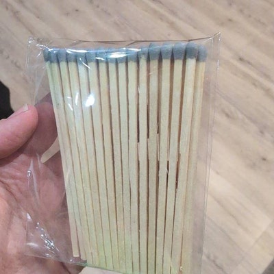 2 Inch Brown Stem Black Tips Wooden Matchsticks for Home Decor Wedding ...