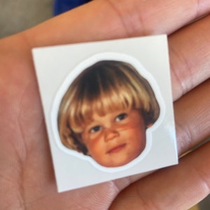 Any Size Personalized Custom Face Stickers or Temporary Tattoos ...