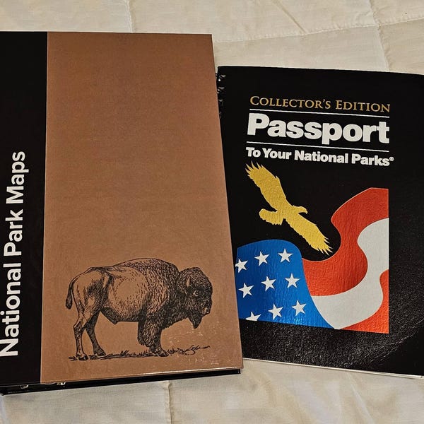 National Park Map Binder - Etsy