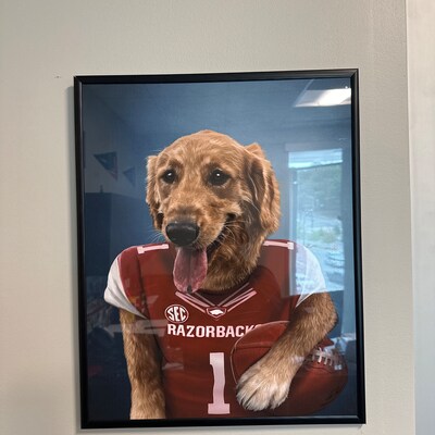 Custom Dog Portrait in Plaid Suit Original Standing at Bar Painting Pet ...