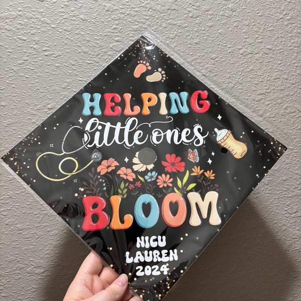 Printable Grad Cap Topper, DIY Graduation Cap Topper, Custom Grad Cap ...