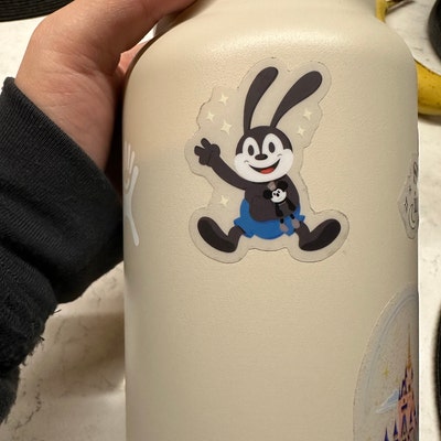 Oswald With Steamboat Willie Plushie Transparent Disney Laptop Stickers ...