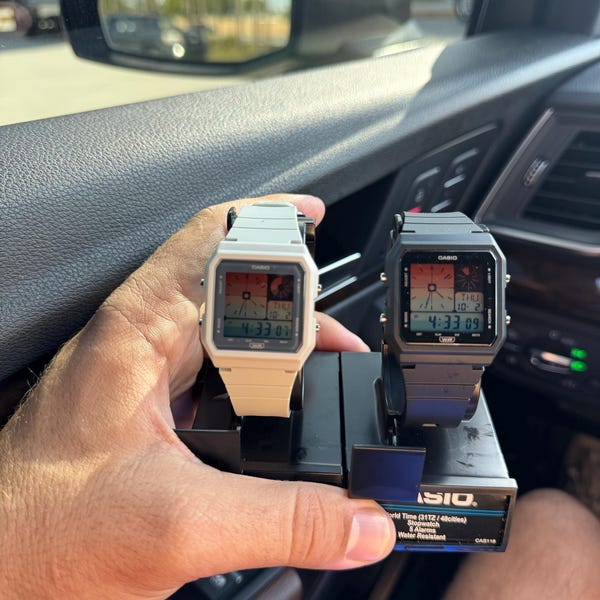 Custom Black Casio F91W Inverted Screen Mod - Etsy