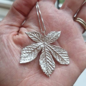 Real Oak Leaf Silver Pendant Real Oak Leaf Pendant Handmade Oak Leaf ...