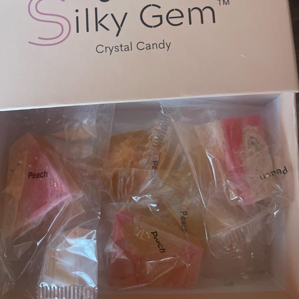 Peach Moonstone Kohakutou Candy, Edible Jewelry, Vegan, Gluten Free ...
