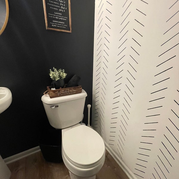 Geometric Wall Stencil | Square Plaid Wall Stencil | Diagonal Plaid ...