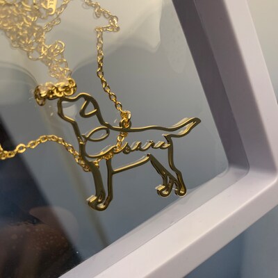 Custom Dog Necklace With Namepersonalized Jewelry for - Etsy