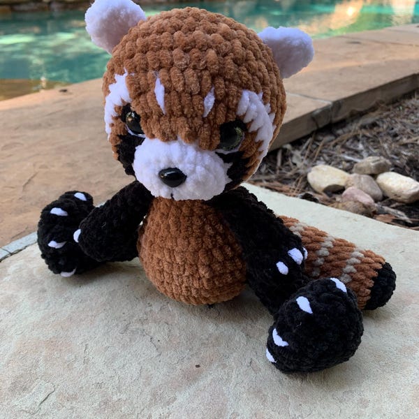 Crochet Red Panda Pattern - Amigurumi Red Panda Pattern – Panda Diy Toy ...