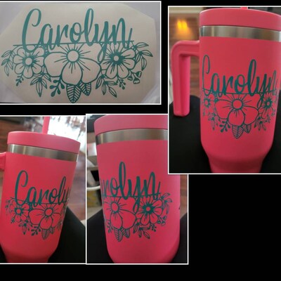 Personalized Name Stickers for Water Bottle, Tumbler Cups, Hydro Flask ...