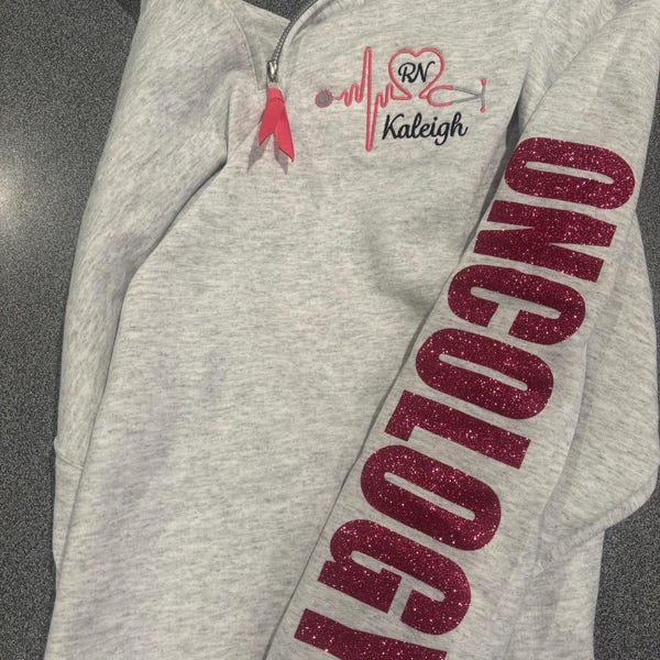 Full Zip Vet Tech Jacket With Sleeve, Vet Assistant Hoodie With Pockets ...