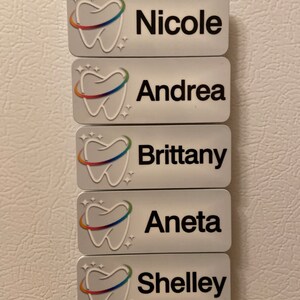 Vet Tech Name Tag, Magnetic Name Badge, Personalized Custom ID Tag for ...