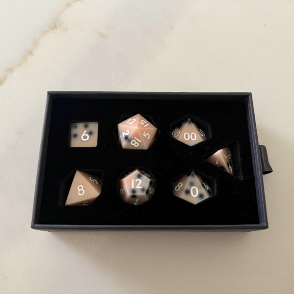 Milk Tea Boba Dice - Kawaii Dice, Boba Dice, Handmade Resin Sharp Edge ...