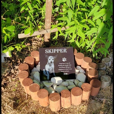 12x12 Personalized Pet Headstone, Bunny Rabbit Tombstone Laser Engraved ...