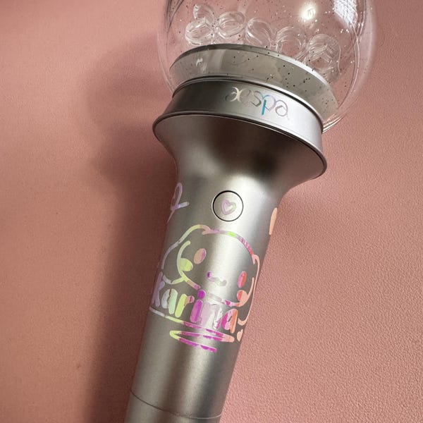 CUSTOM Kawaii Kpop Lightstick Decals / Vinyl Sticker / Lightstick ...