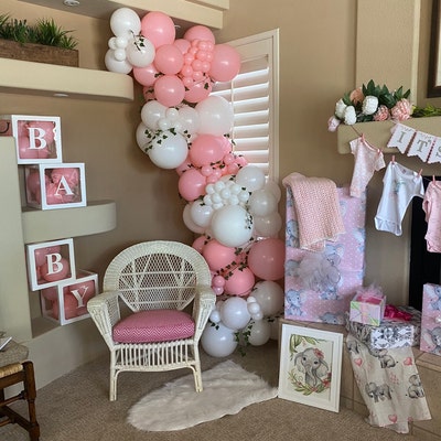 Baby Block Balloon Box With Balloons, Customize Colors of Balloons ...