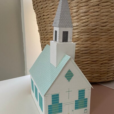 Nordic Village Paper Models: a Set of Two Printable Miniature Houses ...
