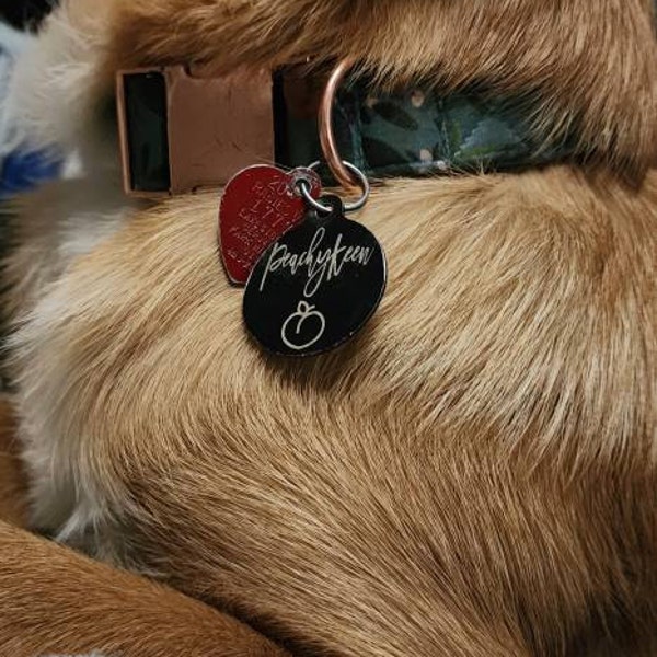 QR Code Id Dog Tag, Scannable Id Tag, QR CODE Pet Tag, Engraved Dog ...