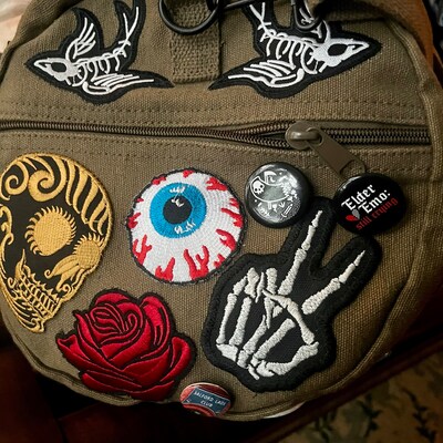 Gothic Skull Patchskeletonbaroque - Etsy