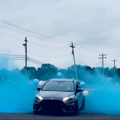 Burnout Gender Reveal Black Tire Pack in Pink Blue Orange Green Yellow ...