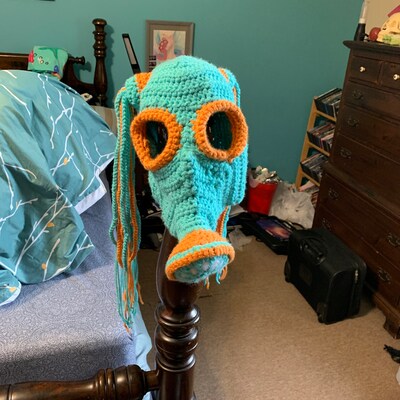 Gas Mask Gone Twisted Crochet PATTERN this is a Pattern, Not a Finished ...
