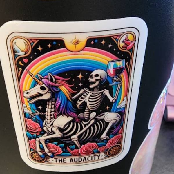 The Audacity Stickers, Funny Tarot Card Decals, Funny Mom Gift, Best ...