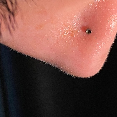 18G/16G Plain Rose Gold Clicker Hoop Nose Ring Silver - Etsy