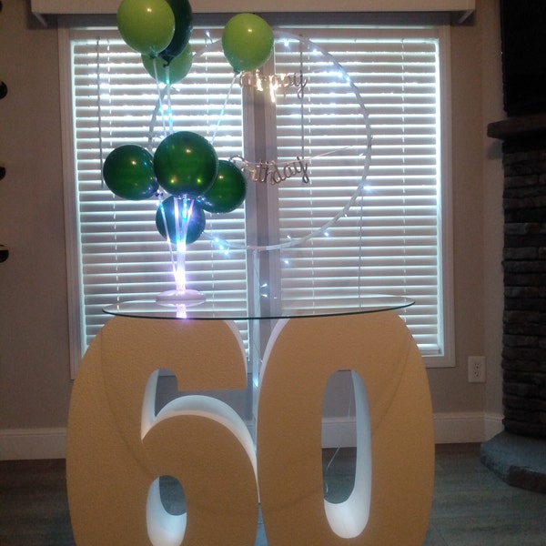 Any Single Number Table Base Foam 30 Tall and 8 Feet Birthday Photo ...