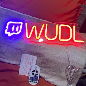 Custom Twitch Username Neon Sign Gamer Tag Led Neon Sign Personalized ...