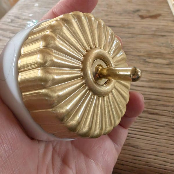 Brushed Antique Brass Dimmer Light Switch Antiqued Brass, Vintage ...