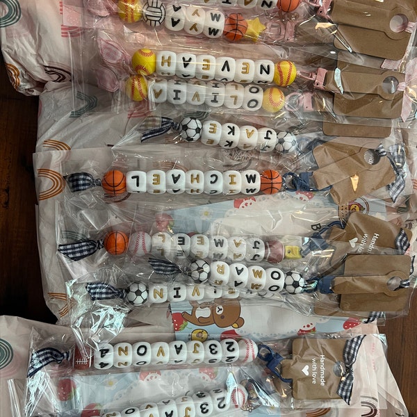 Personalized Keychain/bag Charm for Diaper Bag, Baby Gift, Kid Gift ...