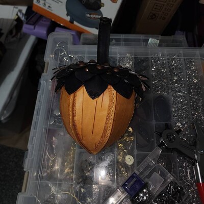 Digital Leather Acorn Bag PATTERN Nature Set - Etsy