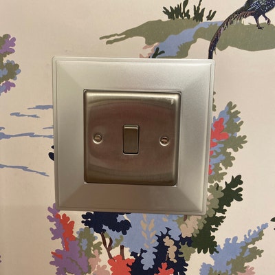 Light Switch Surround Single and Double Plug Socket Finger Plate Panel ...