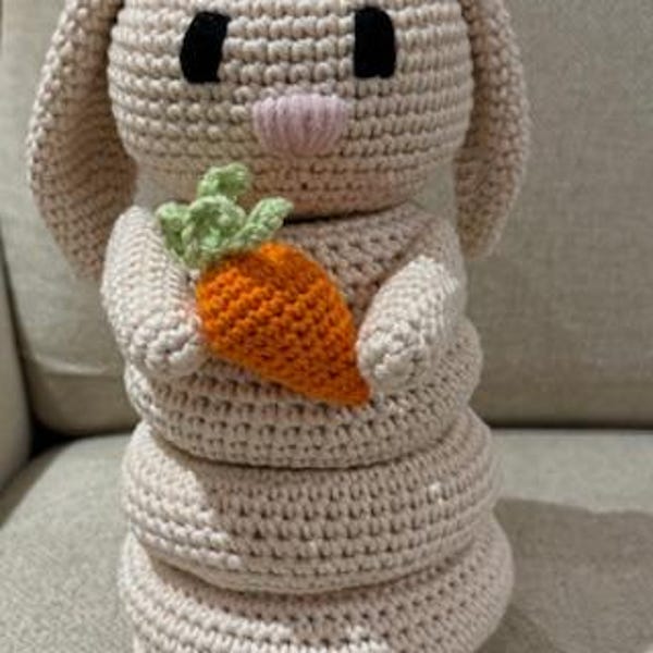 Stacking Toy Emil the Donkey - Crochet Pattern | GERMAN & ENGLISH - Etsy