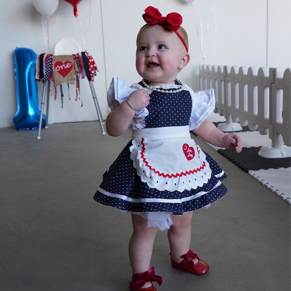 3T A League of Their Own Vintage Rockford Peaches Dottie Dress With ...
