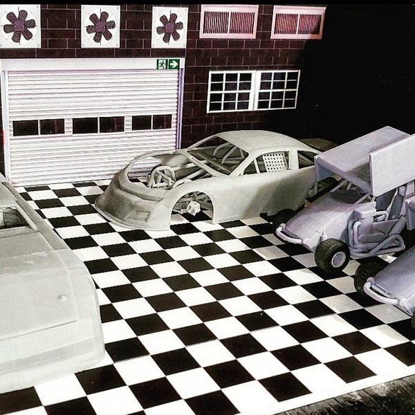 Midget, Micro, or Mini Sprint Car 1/18 Scale Model KIT, Live Rolling ...