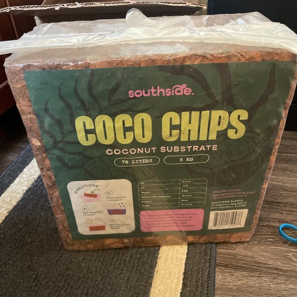 Coco Chip - Compressed Chunky Coconut Substrate for Potting Soil ...