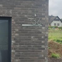 Emaille Hausnummer | Klassische personalisierte Hausnummer aus Emaille ...