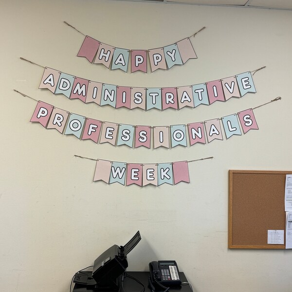 Administrative Professionals Week Banner Administration Week Sign ...