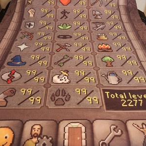 Custom Osrs Plush Blanket Runescape World Map Soft Cozy - Etsy