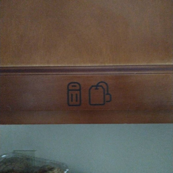 Kitchen Cabinet Label Decals (extended Set) - 55 Icon Label Decals ...