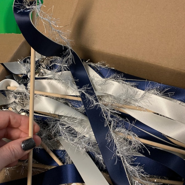 150 Ribbon Wedding Wands Send off Idea Ceremony Exit Ribbon Wedding ...