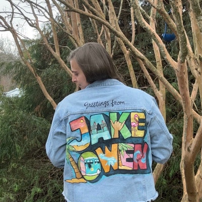 Custom Painted Jacket Country Artist Jacket Painting Custom Name Art ...