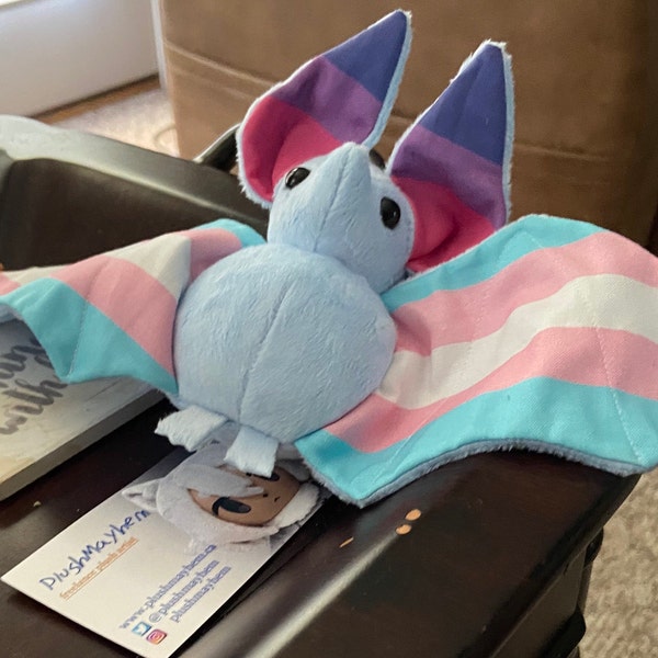 Handmade Blue Transgender Pride Bat Doll - Made to Order LGBTQIA Gift ...