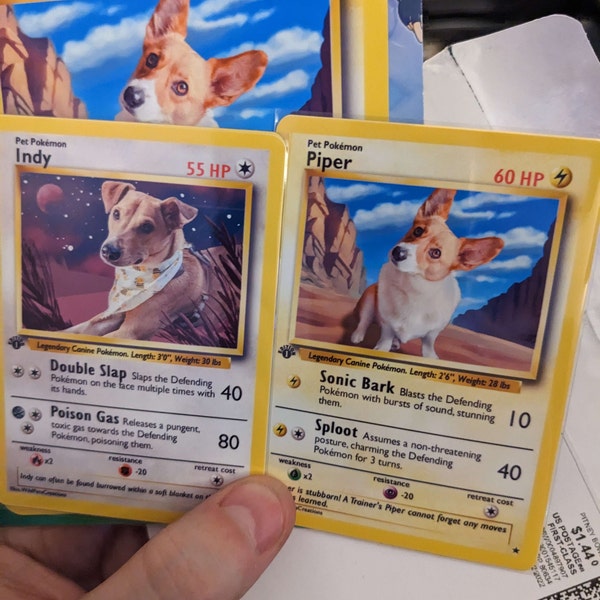 Custom Pokémon Card From PHOTO - Etsy
