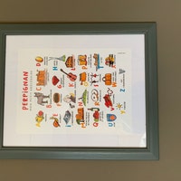 Affiche du Pays Basque illustration sur papier abécédaire - Etsy France